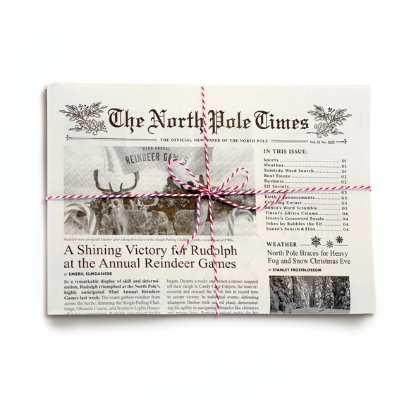 Brinisity | Holiday | The North Pole Times Newspaper Holiday Giftwrap ...